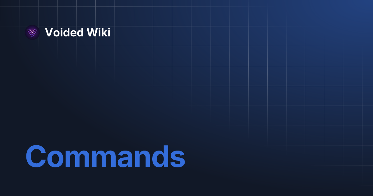 Commands | Voided Wiki